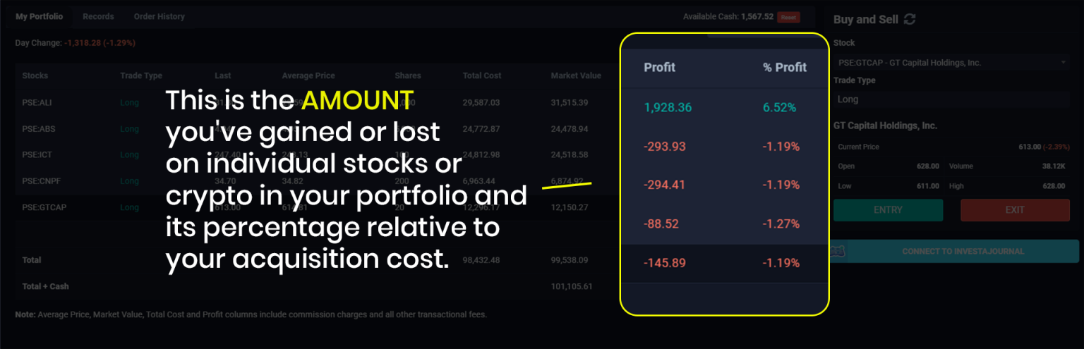 Investagrams vTrade Platform - InvestaDaily